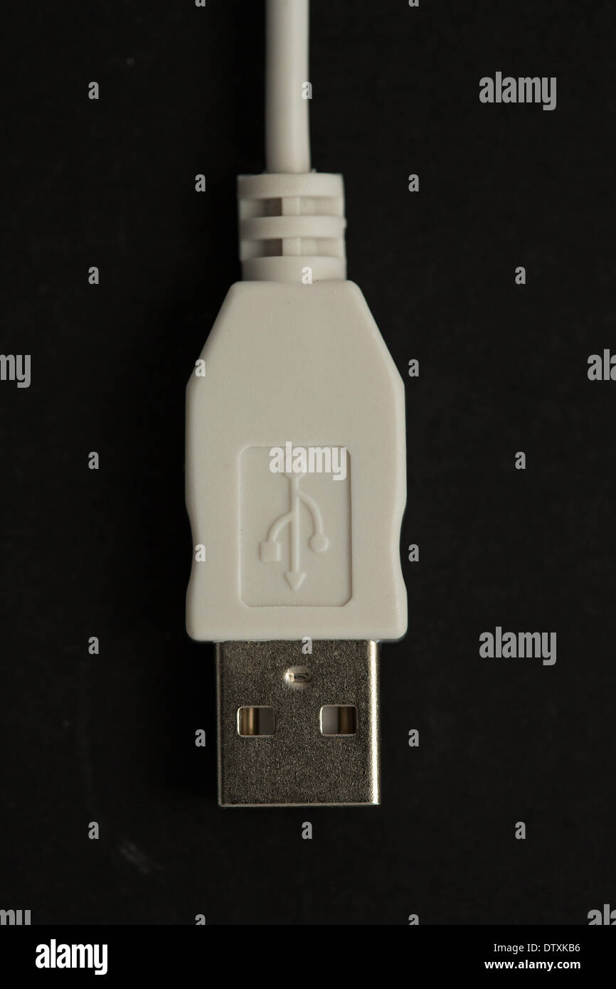 Tip of cable USB Stock Photo - Alamy