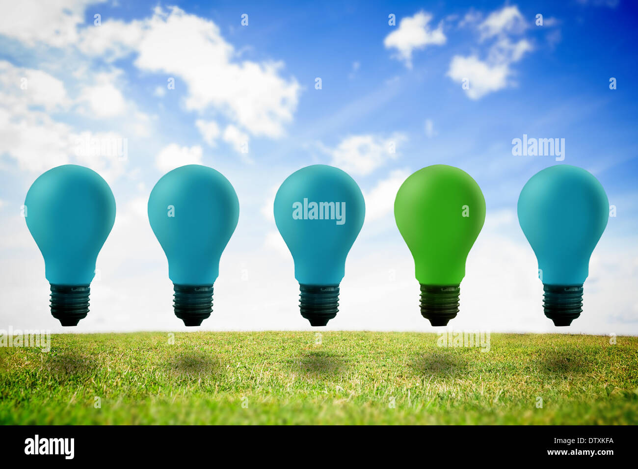 Floating light bulbs hi-res stock photography and images - Alamy