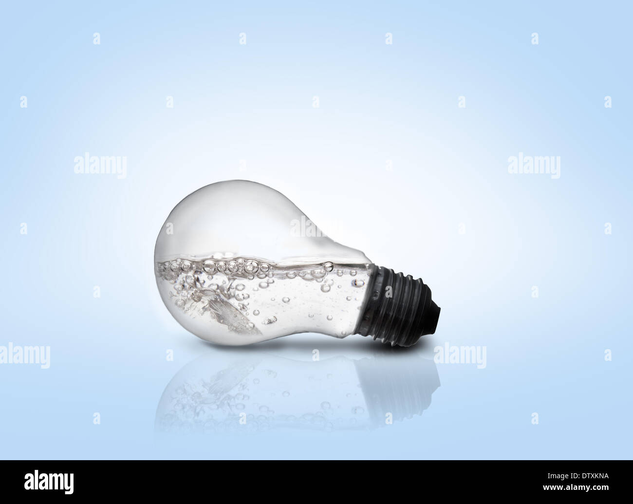 Water inside light bulb Stock Photo - Alamy
