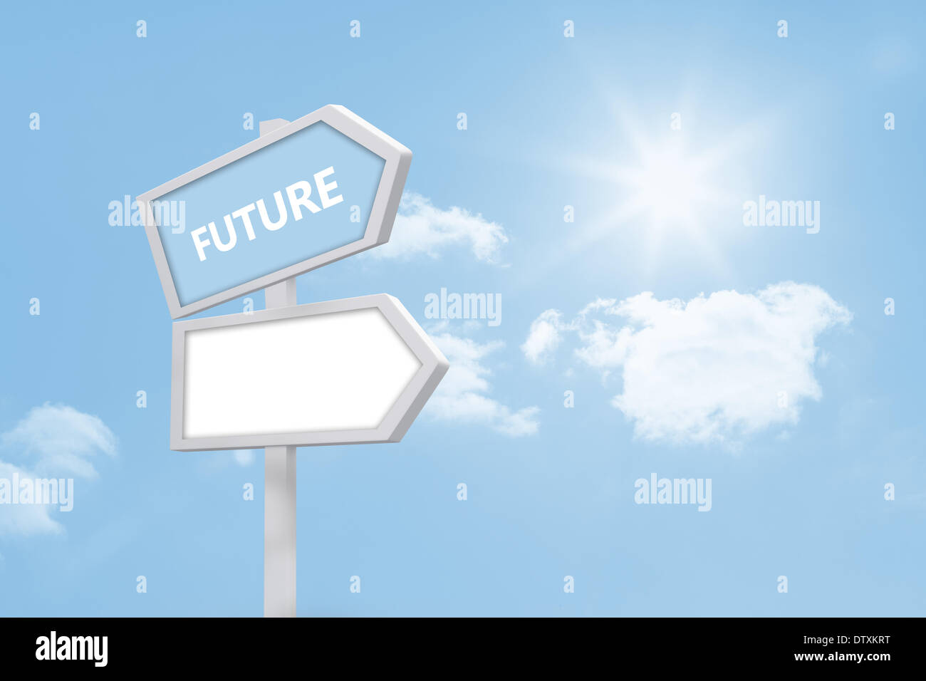 Future road sign Stock Photo - Alamy