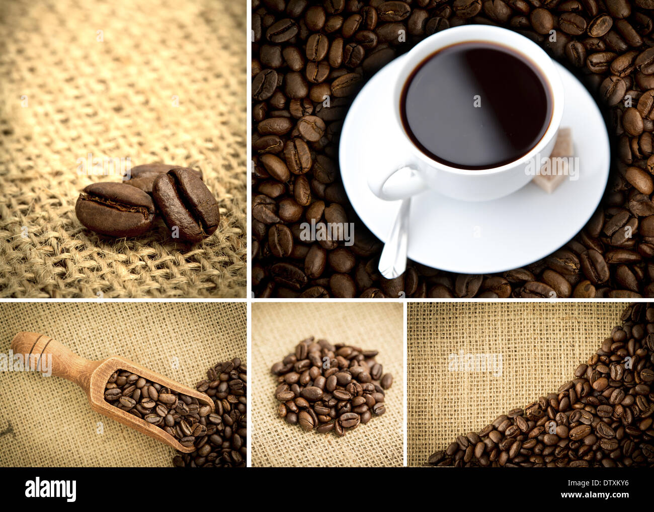 Various pictures representing coffee Stock Photo - Alamy