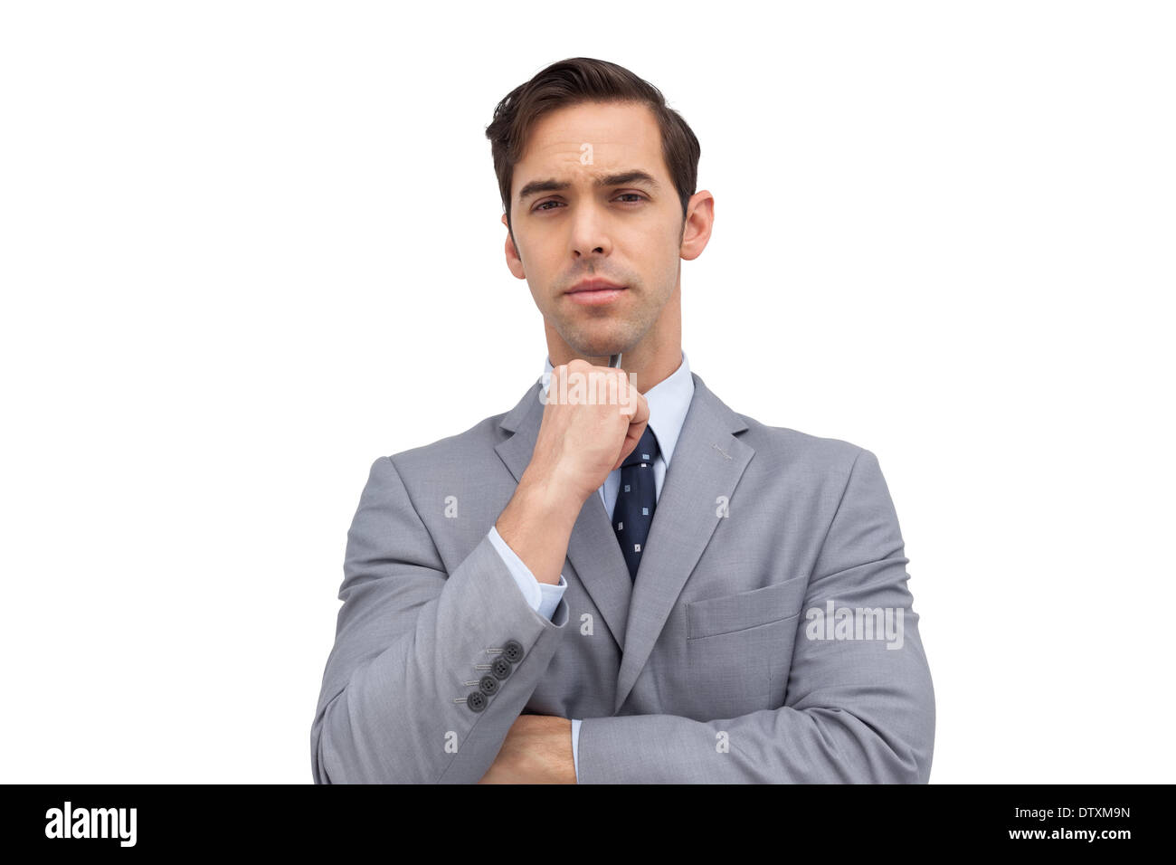 Doubtful businessman hi-res stock photography and images - Alamy