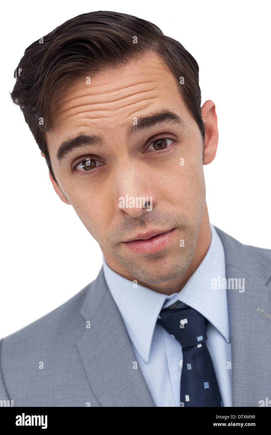 Portrait of surprised businessman Stock Photo - Alamy