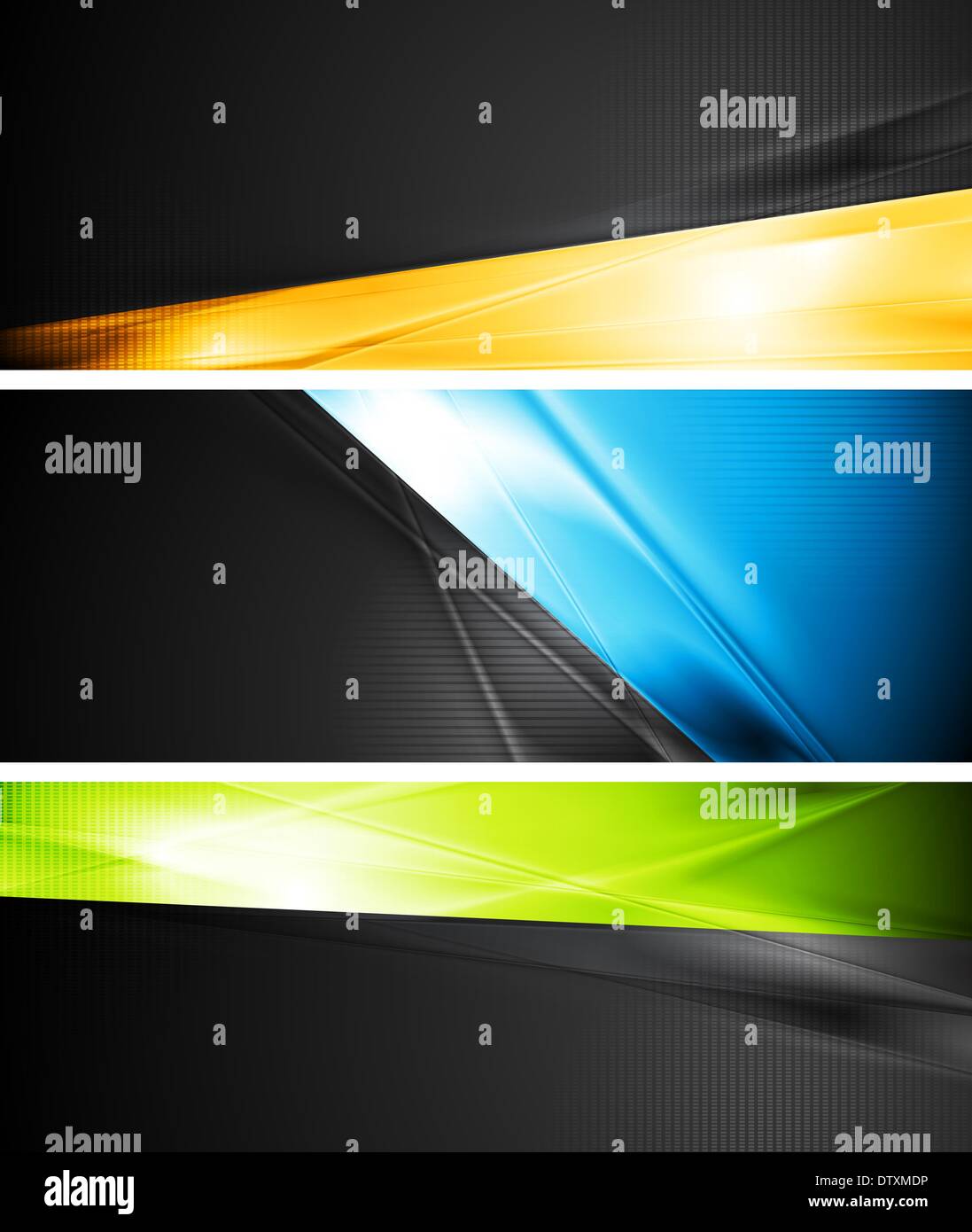 Abstract colourful banners Stock Photo - Alamy