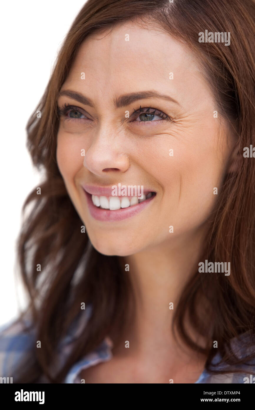 Close up radiant woman smiling hi-res stock photography and images - Alamy