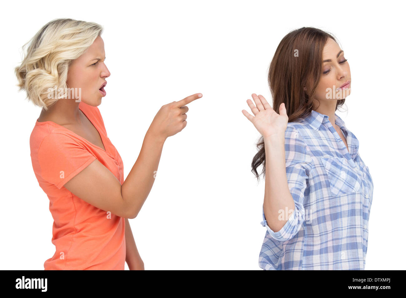 Two friends arguing Stock Photo - Alamy
