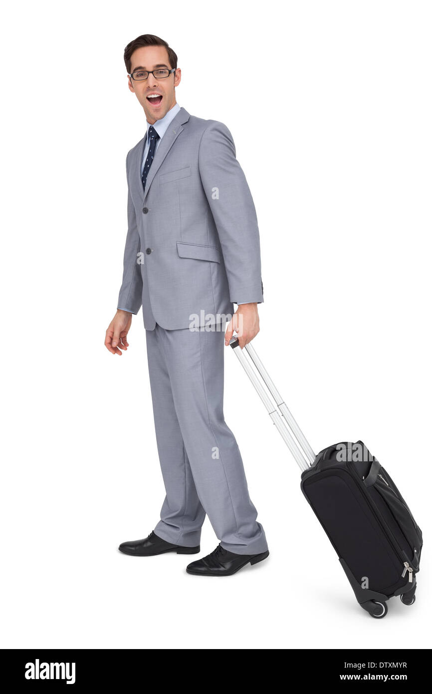 Portrait young man pulling trolley hi-res stock photography and images ...