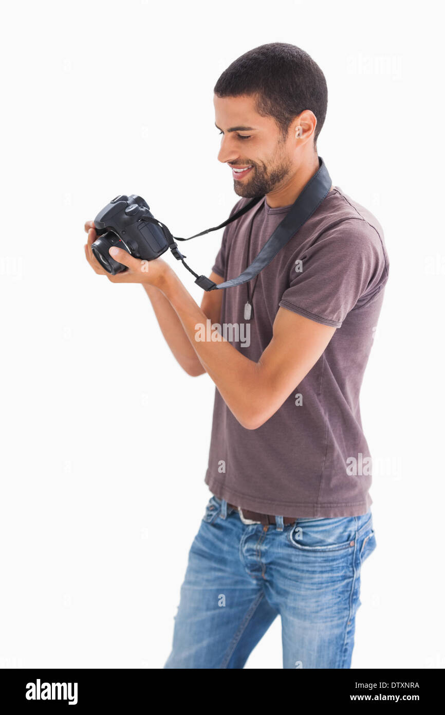 Man looking digital camera hi-res stock photography and images - Alamy