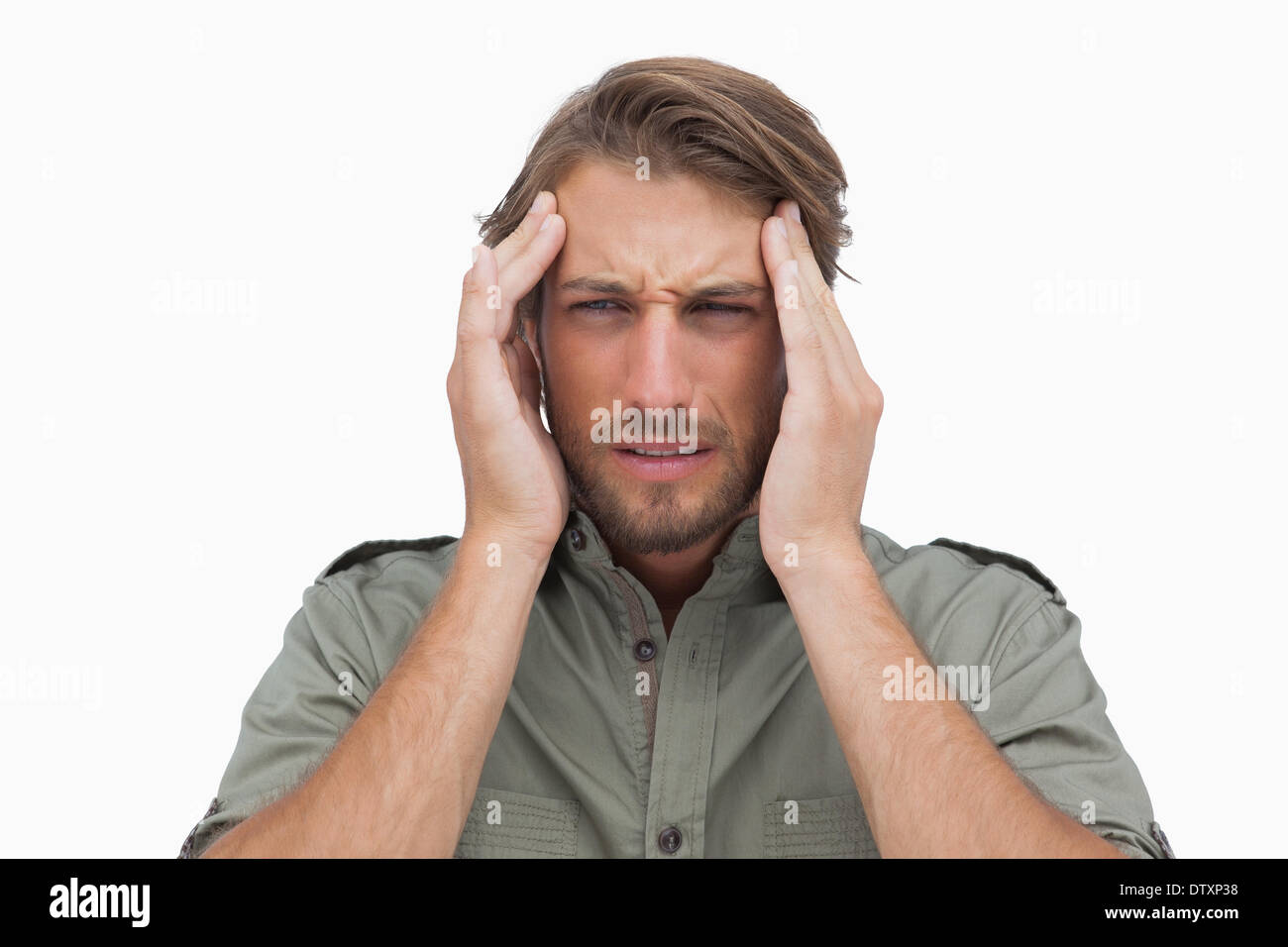 Man grimacing pain hi-res stock photography and images - Alamy