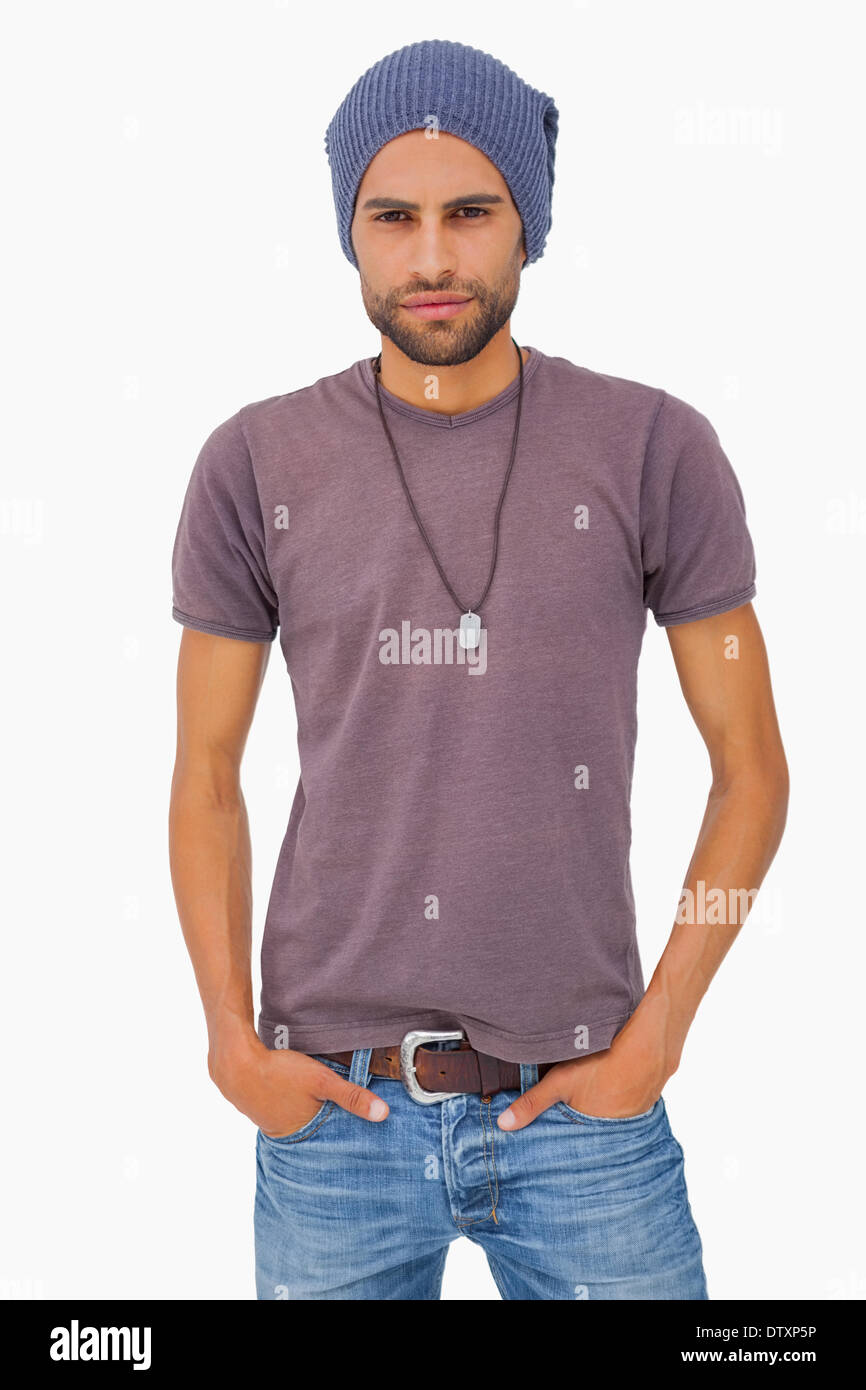 Stylish man wearing beanie hi-res stock photography and images - Alamy
