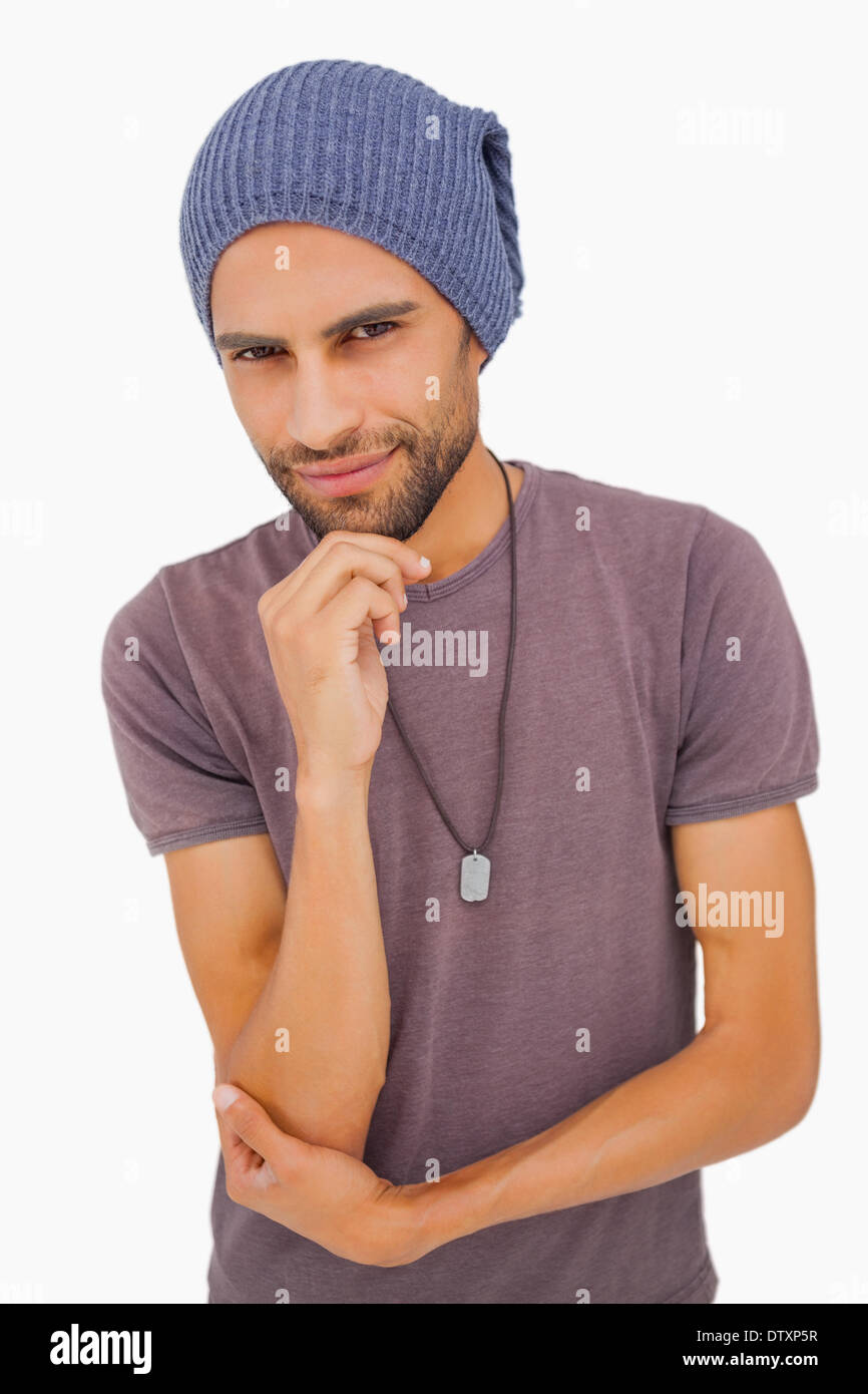 Man wearing beanie hi-res stock photography and images - Alamy