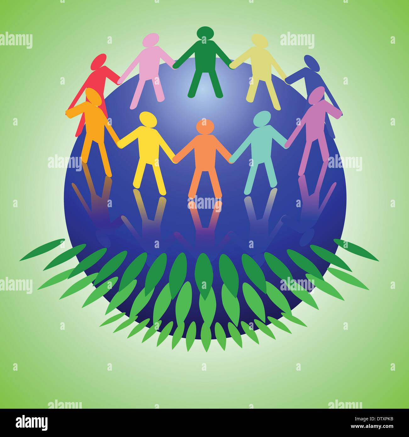 Diverse teamwork symbol hi-res stock photography and images - Alamy