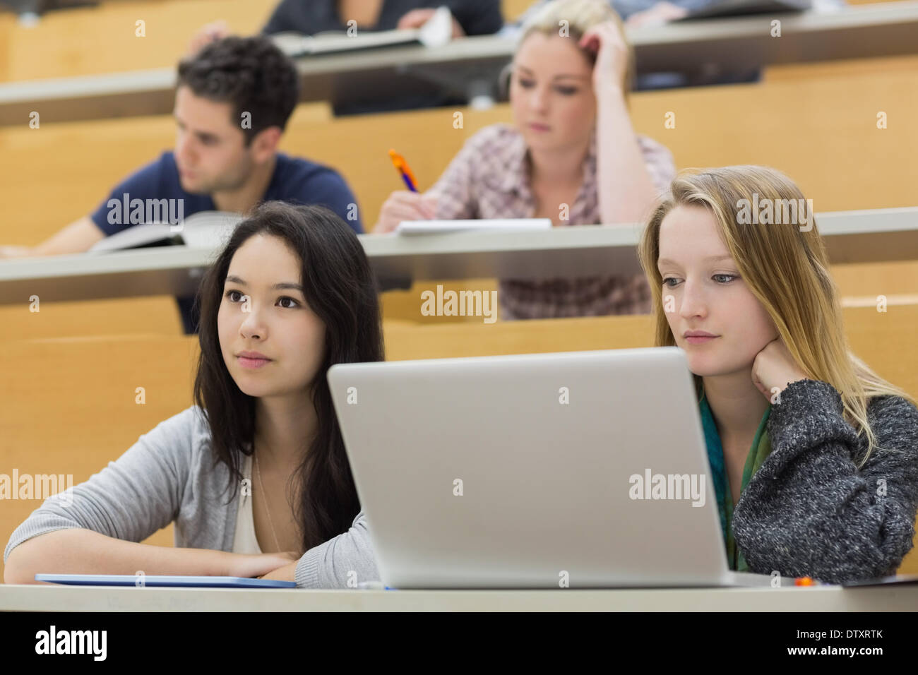 Student lecture hall with laptop hi-res stock photography and images ...