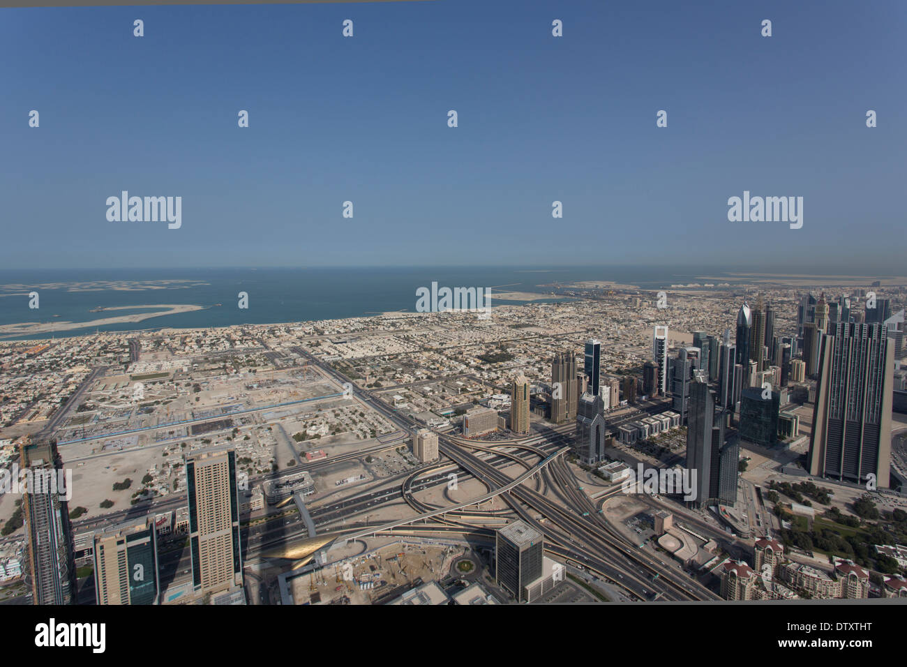 Dubai aerial view hi-res stock photography and images - Alamy