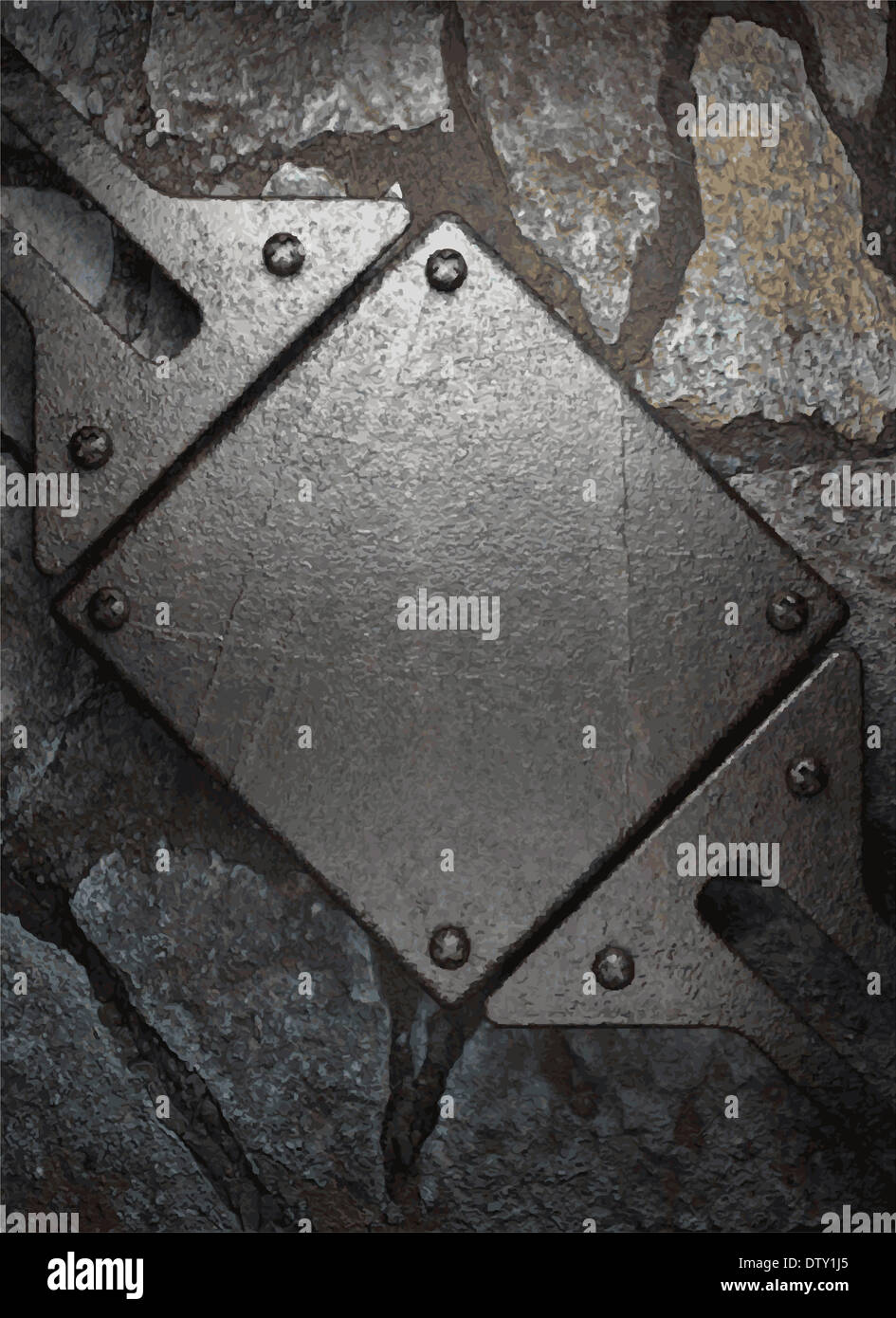 metal and stone background Stock Photo - Alamy
