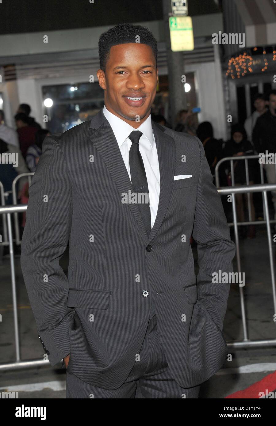Los Angeles, CA, USA. 24th Feb, 2014. Nate Parker at arrivals for NON ...