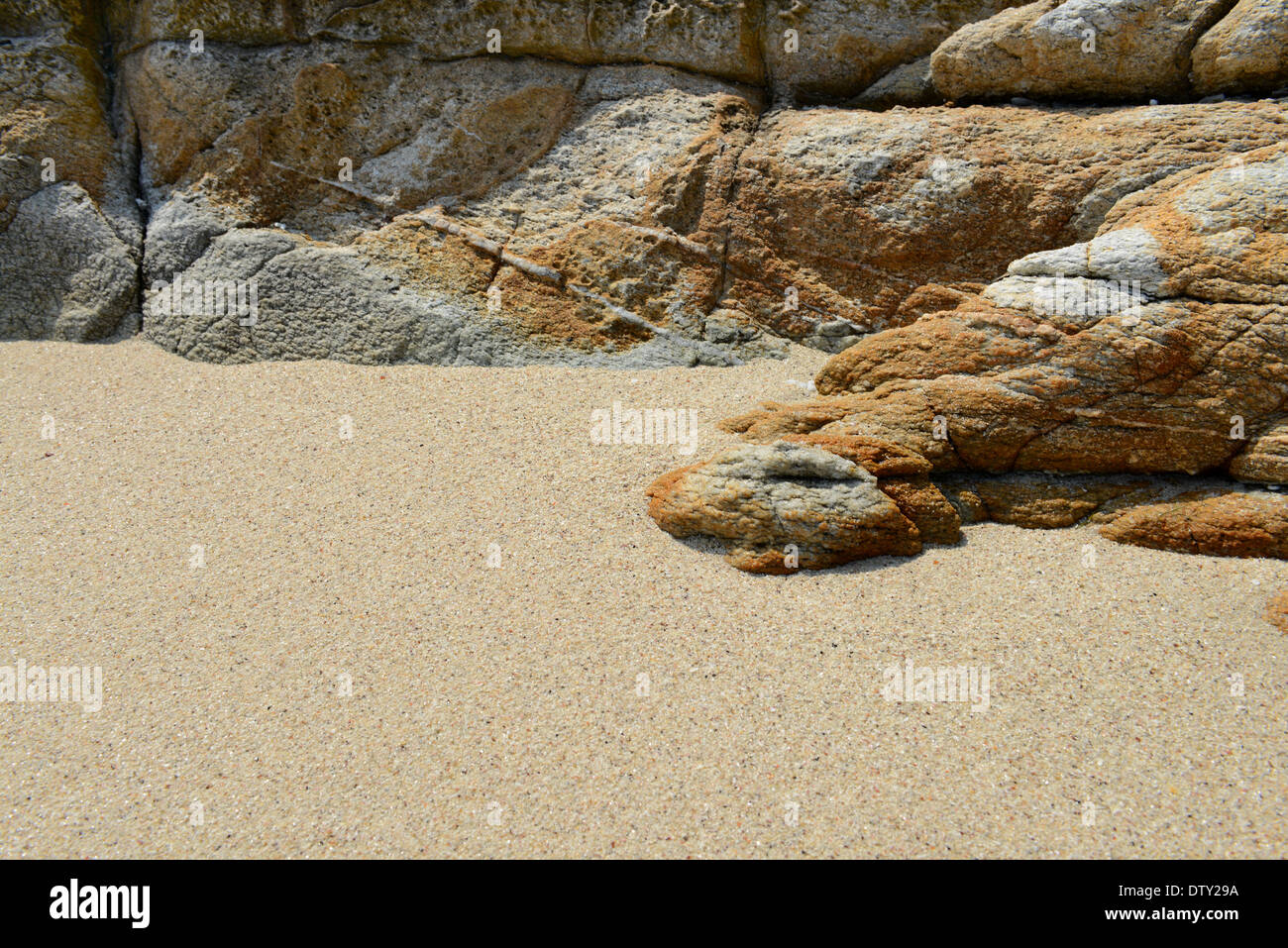 Sand beach rocks beautiful pattern and texture Stock Photo - Alamy