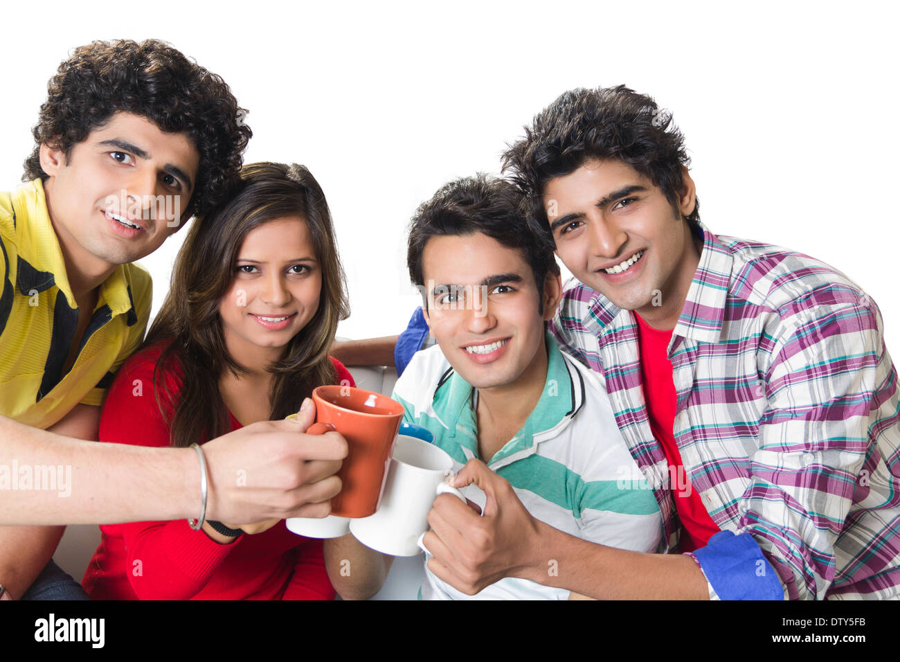 friend sitting and drinking tea Stock Photo - Alamy