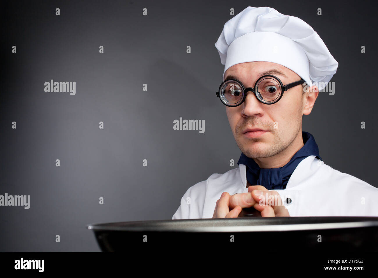 Character chef funny face holding High Resolution Stock Photography and ...