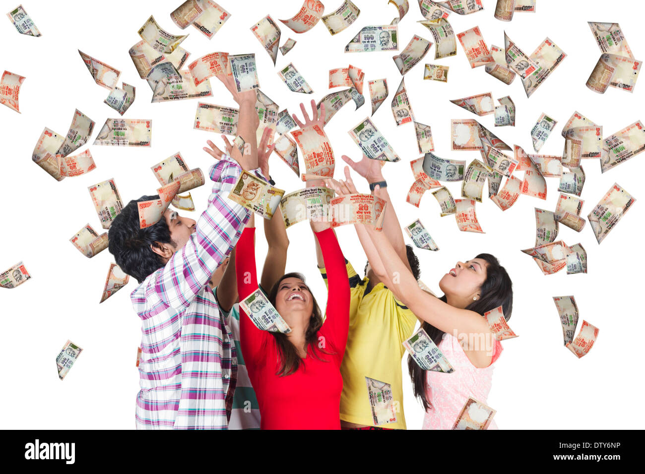 friend playful with money Stock Photo - Alamy