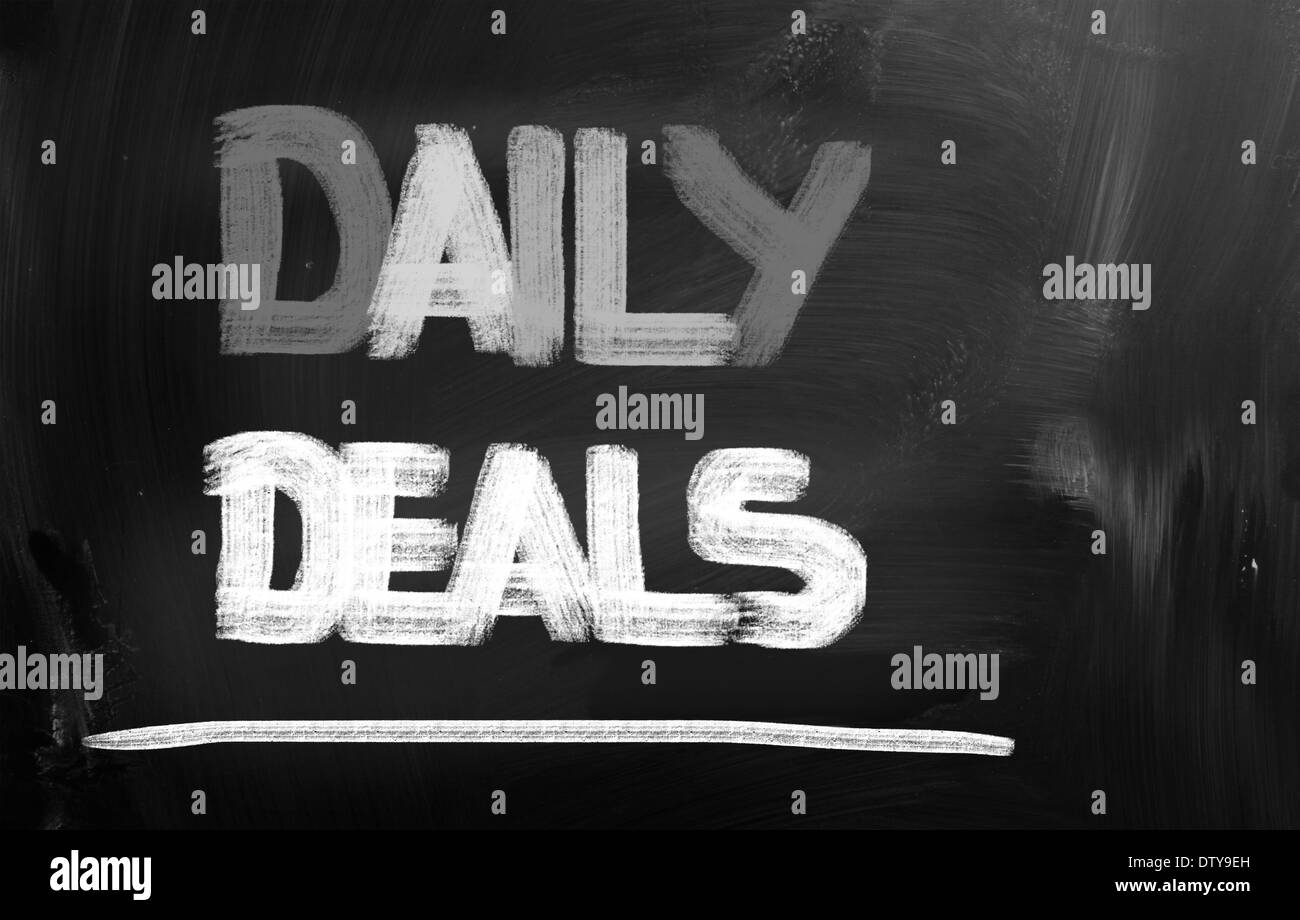 Daily Deals Concept Stock Photo - Alamy