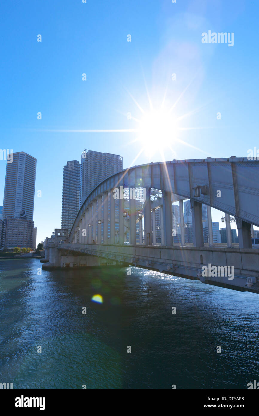 Kachidoki Bridge, Tokyo Stock Photo - Alamy