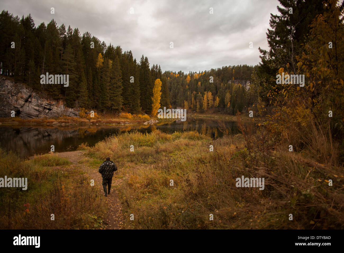 Human in landscape hi-res stock photography and images - Alamy