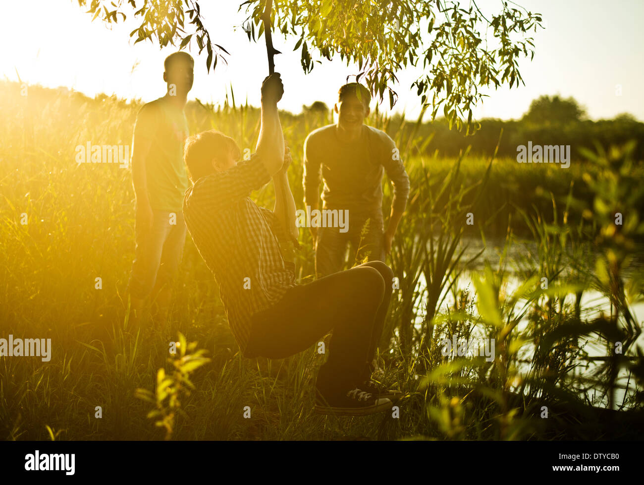 Rope swing hi-res stock photography and images - Alamy
