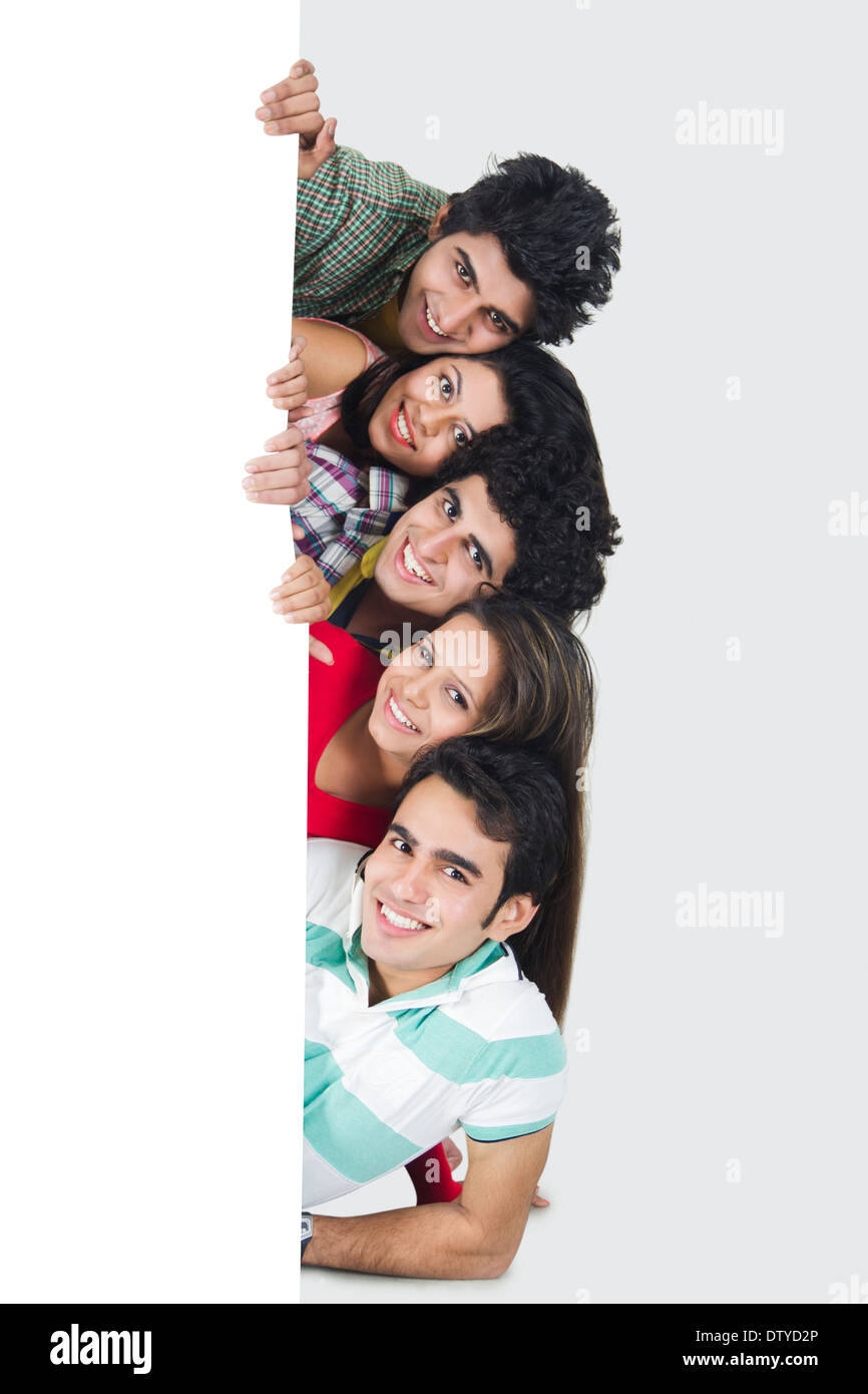 indian group playful message board Stock Photo - Alamy