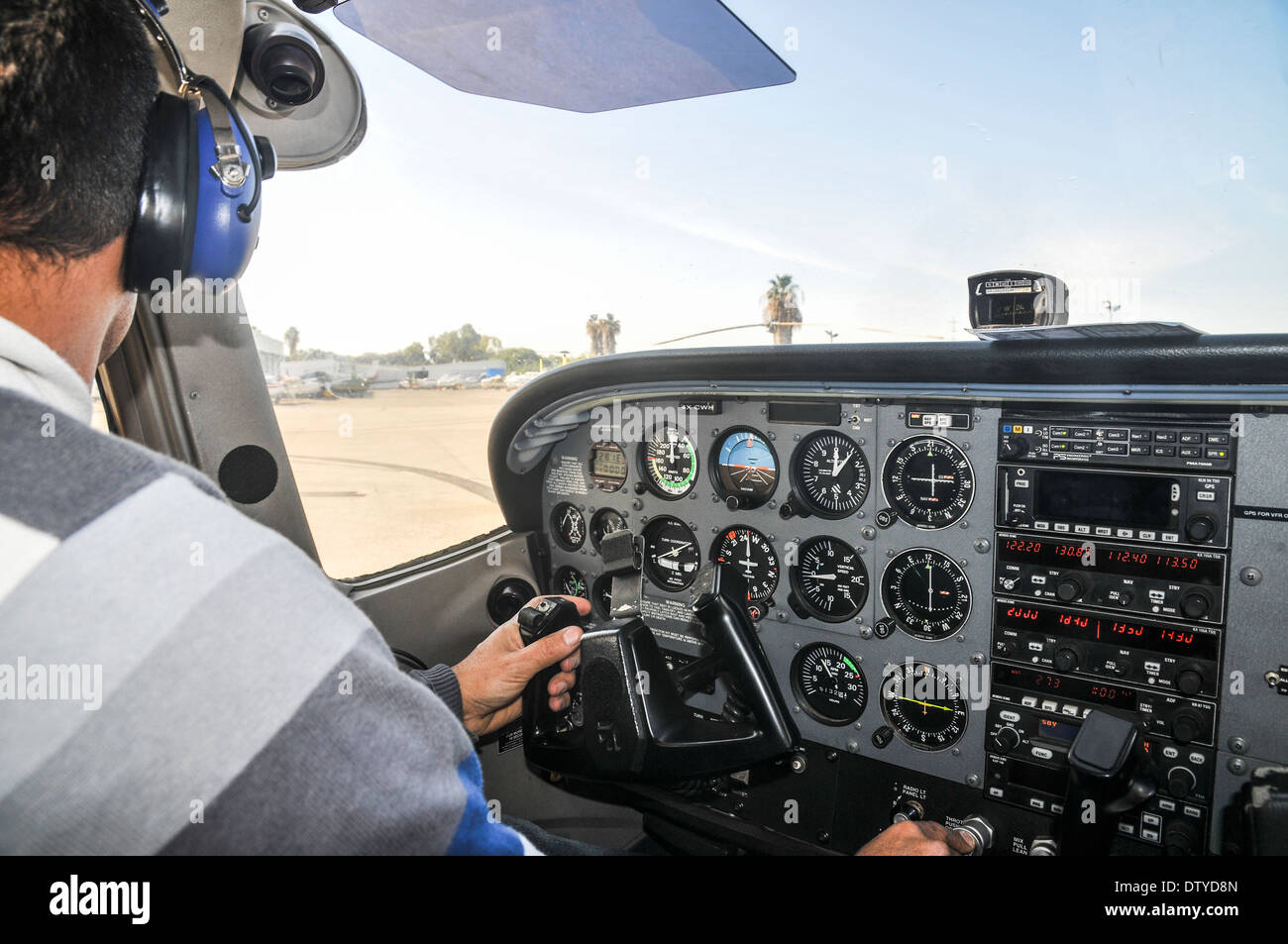 Pre flight check cockpit hi-res stock photography and images - Alamy