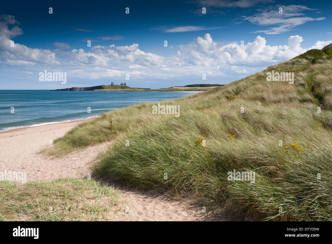 Embleton Beach on a beautiful summers day Stock Photo - Alamy