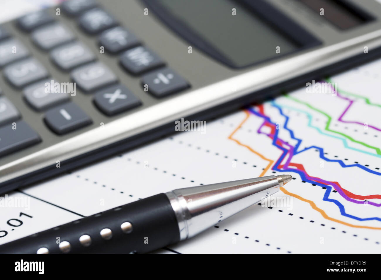Financial graphs and charts analysis Stock Photo - Alamy