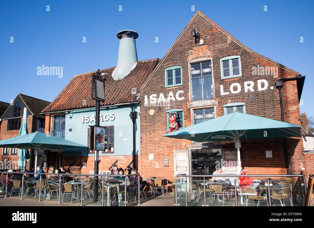 Isaac lord public house in converted industrial buildings hi-res stock ...