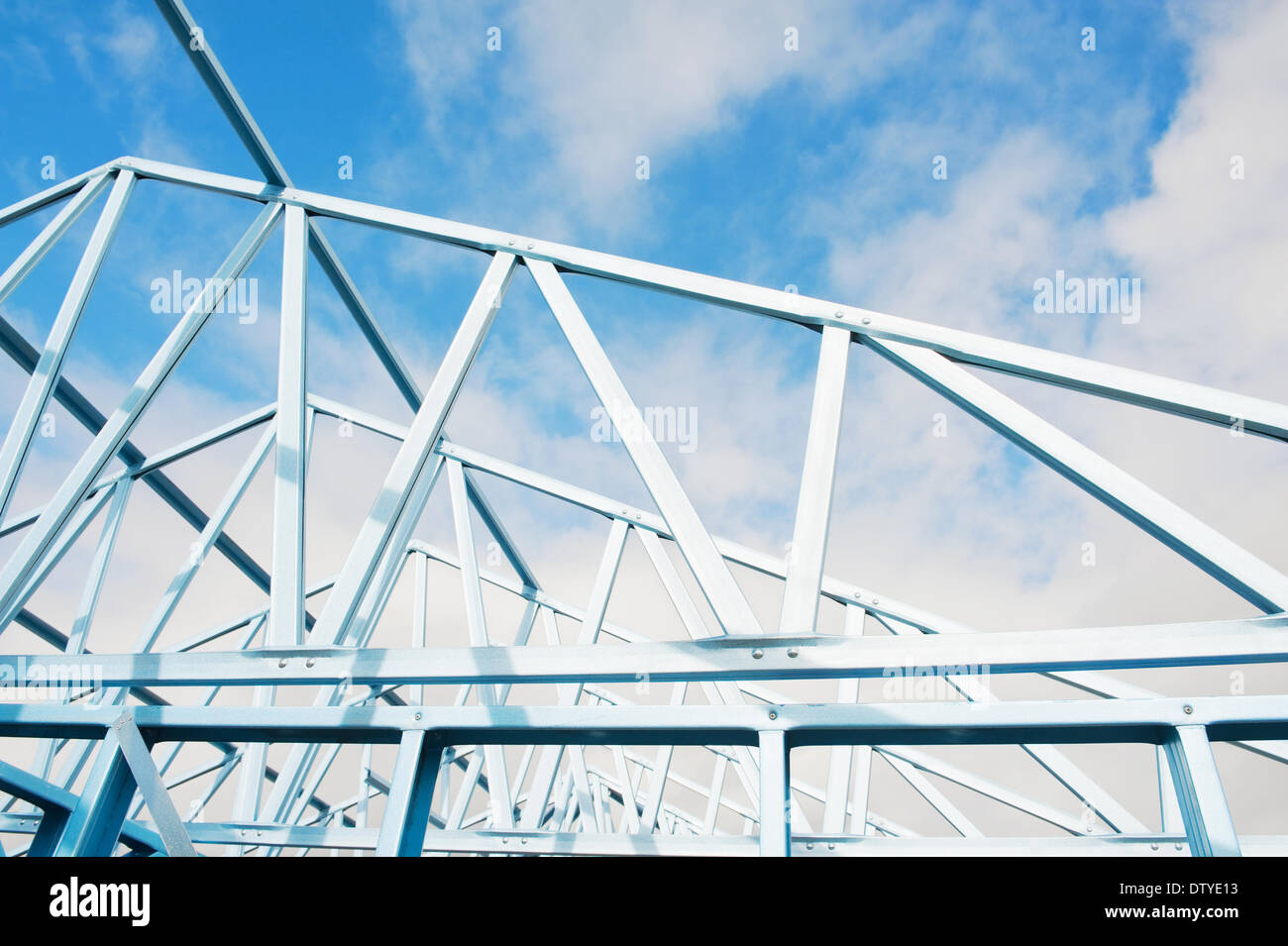 Steel framework under construction Stock Photo - Alamy