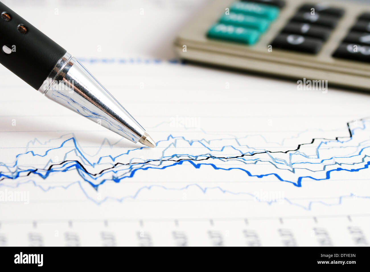 Financial graphs and charts analysis Stock Photo - Alamy