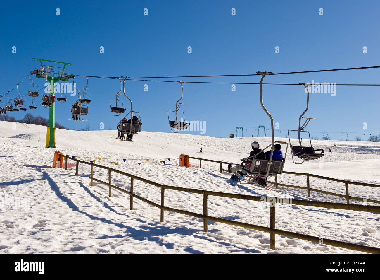 Italy, Recoaro Mille, chair lift Stock Photo - Alamy