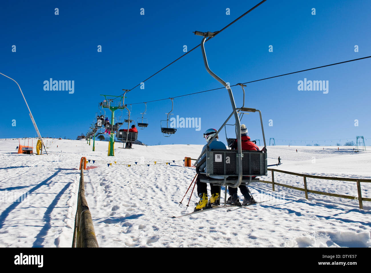 Italy, Recoaro Mille, chair lift Stock Photo - Alamy