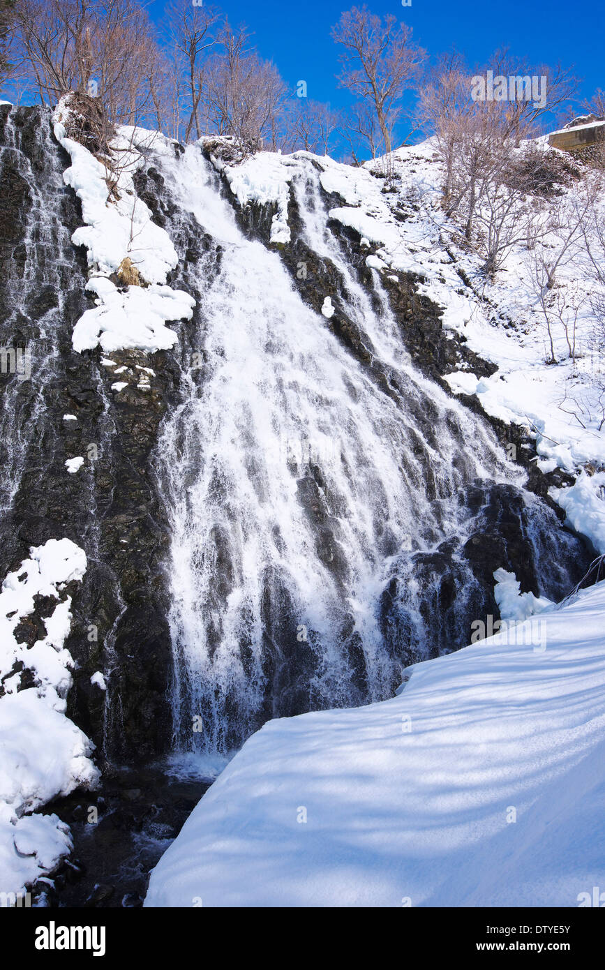 Snow oshinkoshin waterfall hokkaido hi-res stock photography and images ...