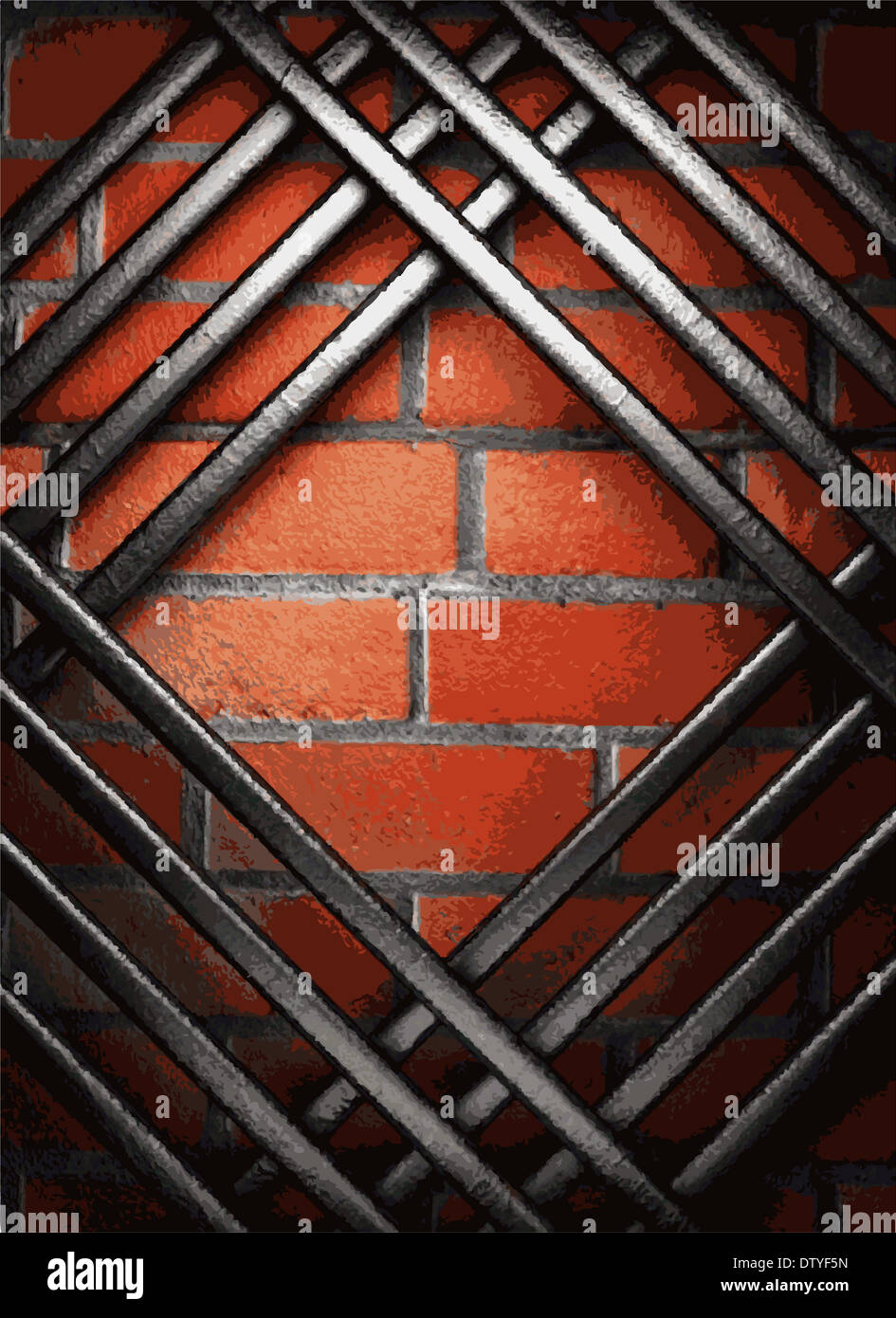 metal and brick background Stock Photo - Alamy