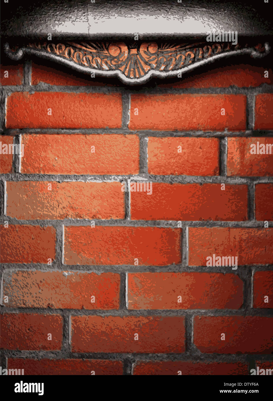 metal and brick background Stock Photo - Alamy