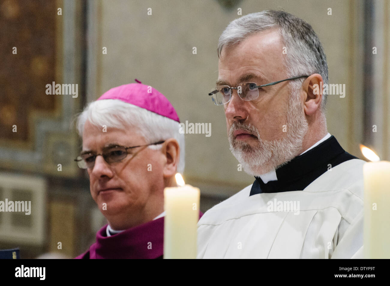 Father Hugh Kennedy, priest at St. Peter's Cathedral, Belfast, with ...