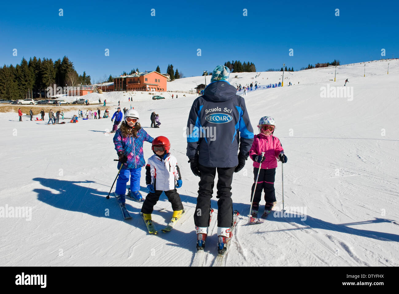 Italy, Recoaro Mille, ski instructor Stock Photo - Alamy