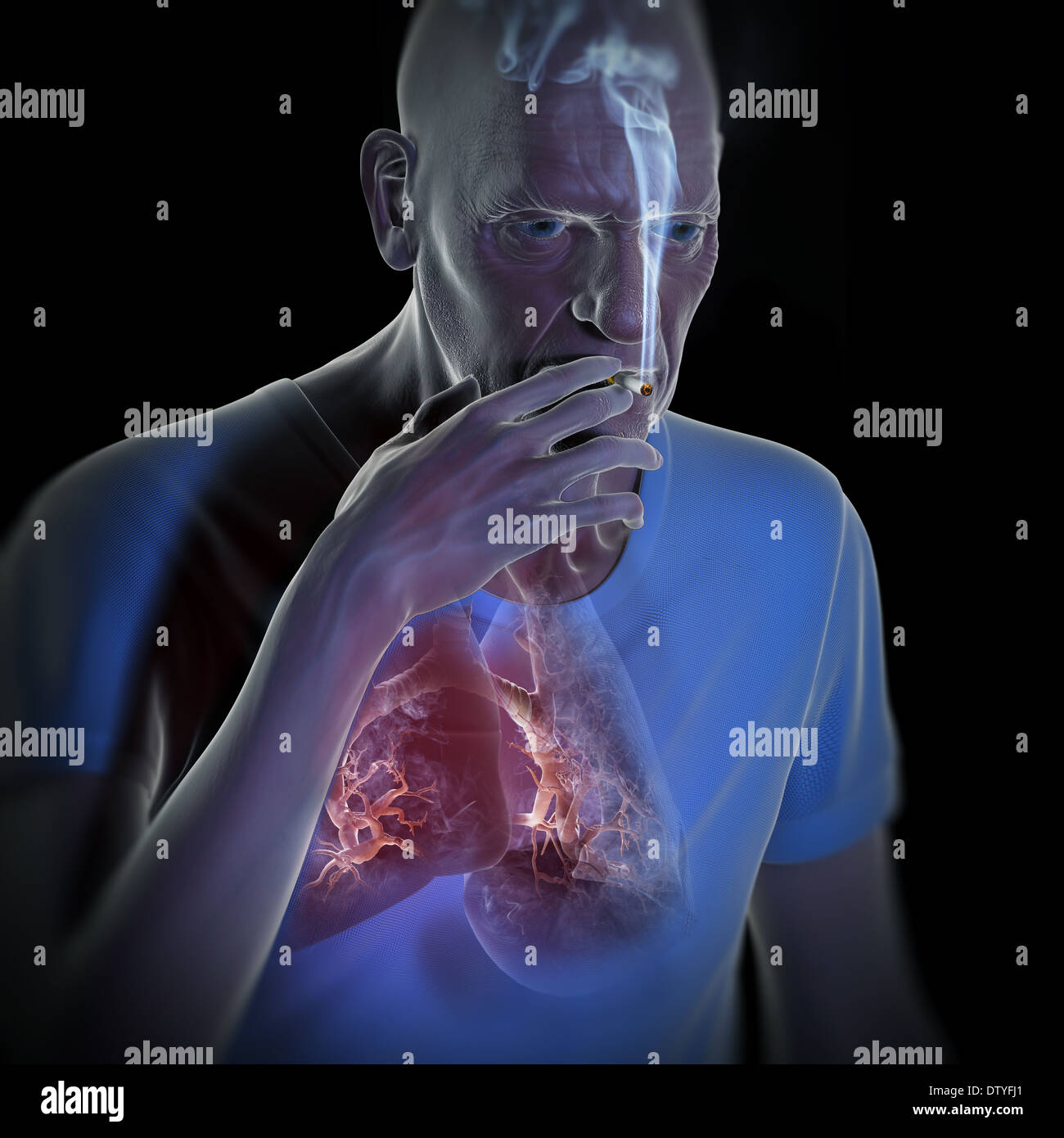 Dangers of Smoking Stock Photo - Alamy