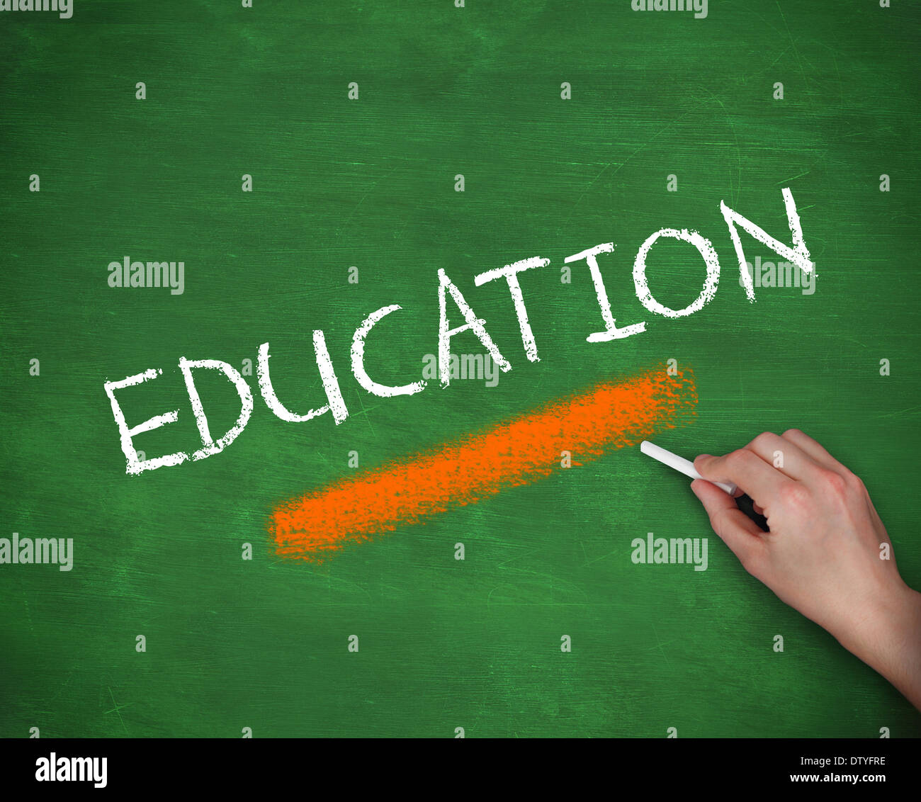 Hand writing education Stock Photo - Alamy