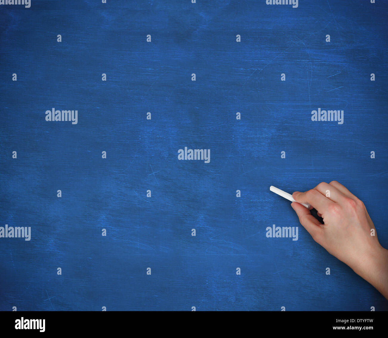 Hand writing on board with chalk Stock Photo - Alamy