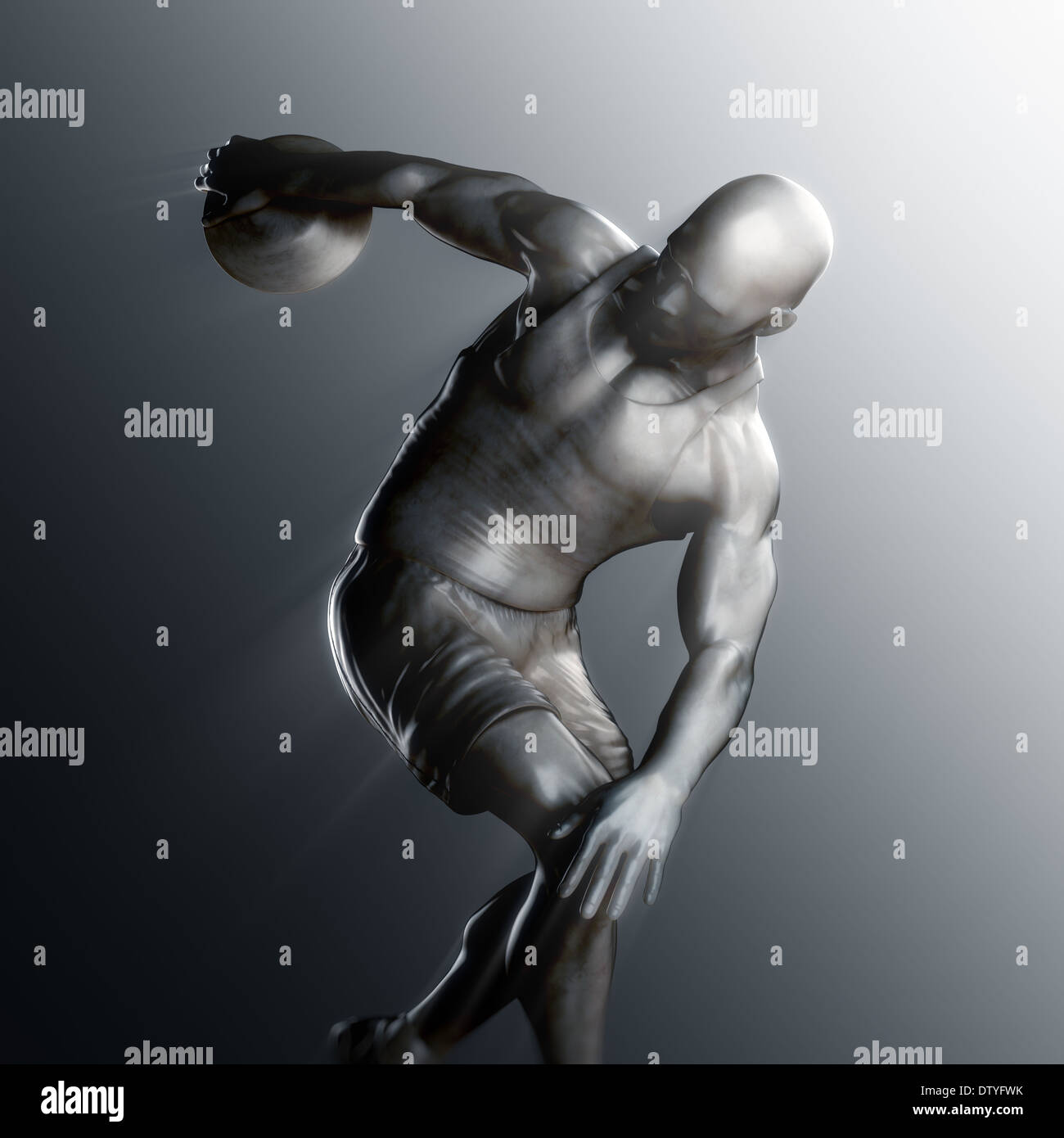 Discus throwing pose hi-res stock photography and images - Alamy