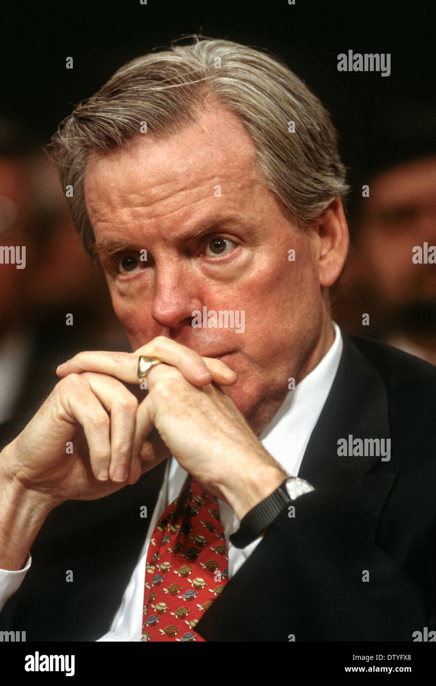 Jim Barksdale, CEO of Netscape testifies in Congress on Microsoft anti ...