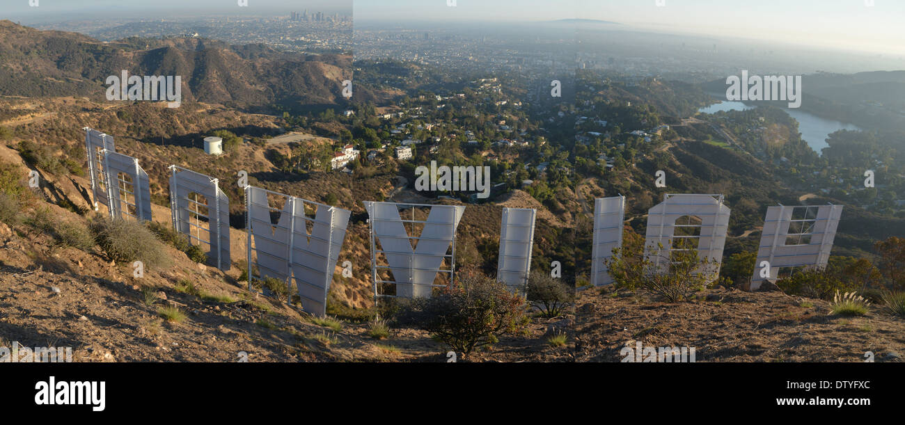 Behind hollywood sign hi-res stock photography and images - Alamy