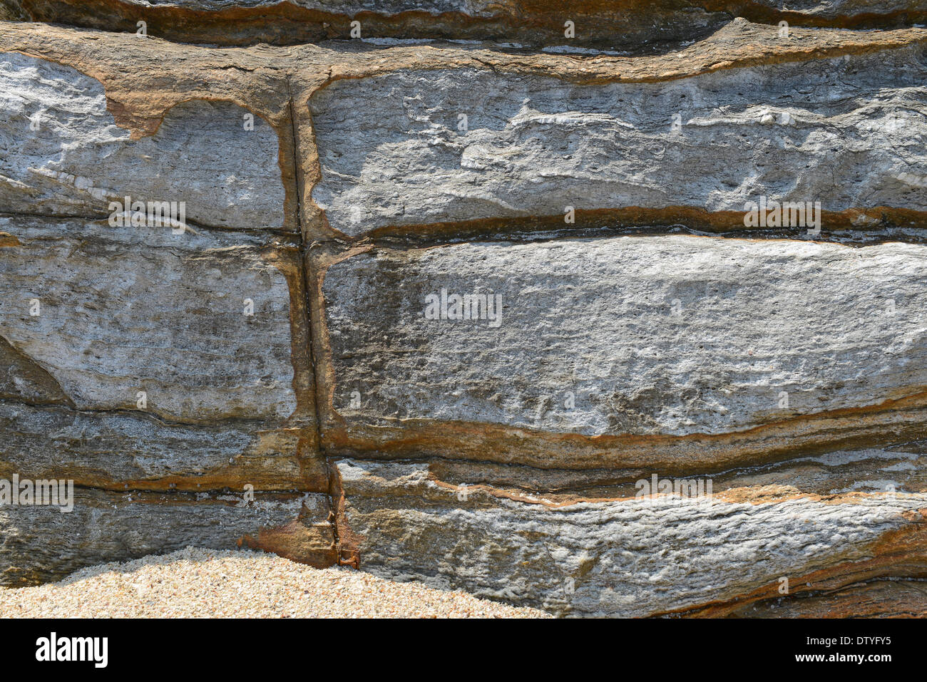 beautiful pattern and texture in Stone at the coast Stock Photo - Alamy