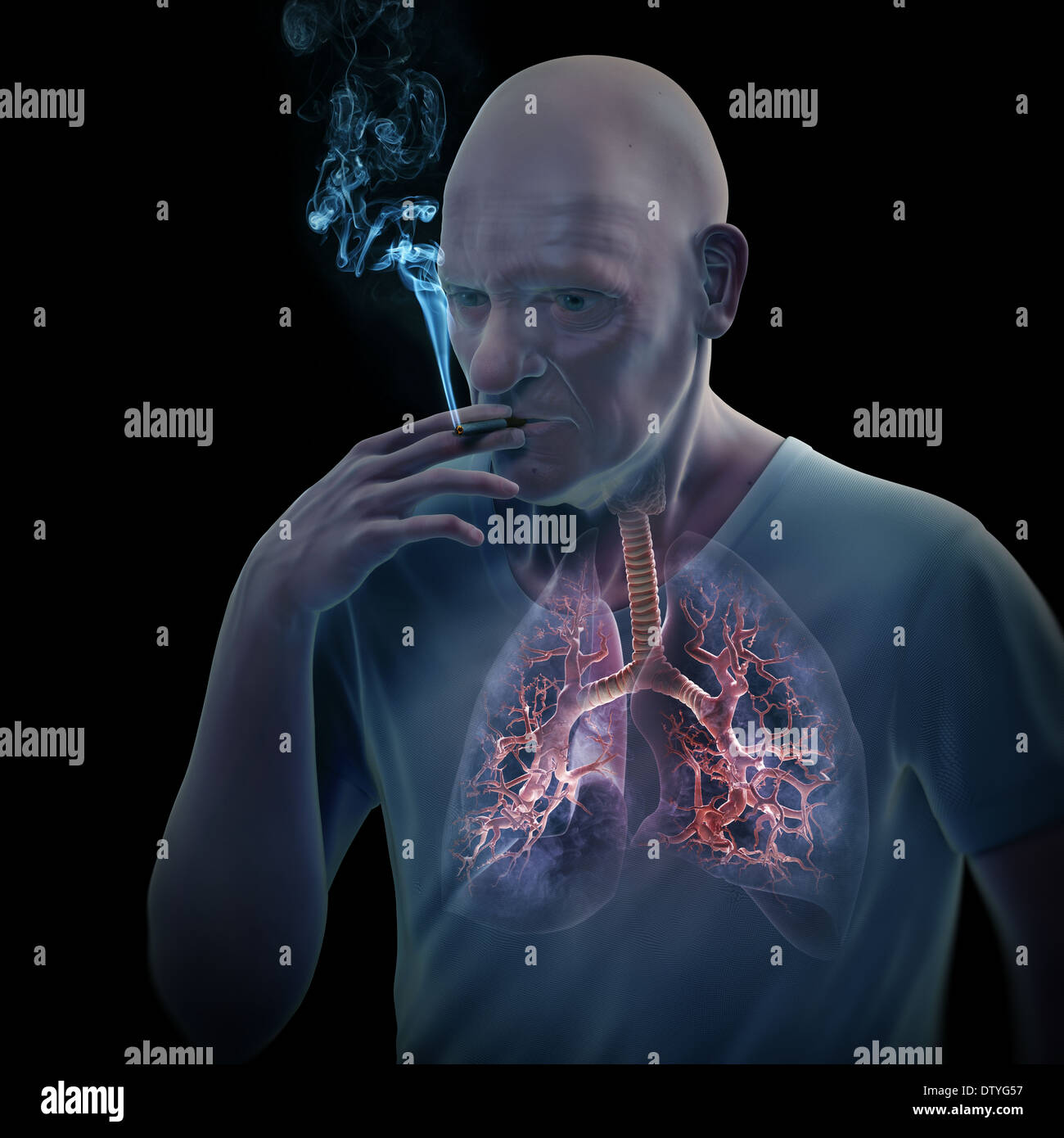 Dangers of Smoking Stock Photo - Alamy